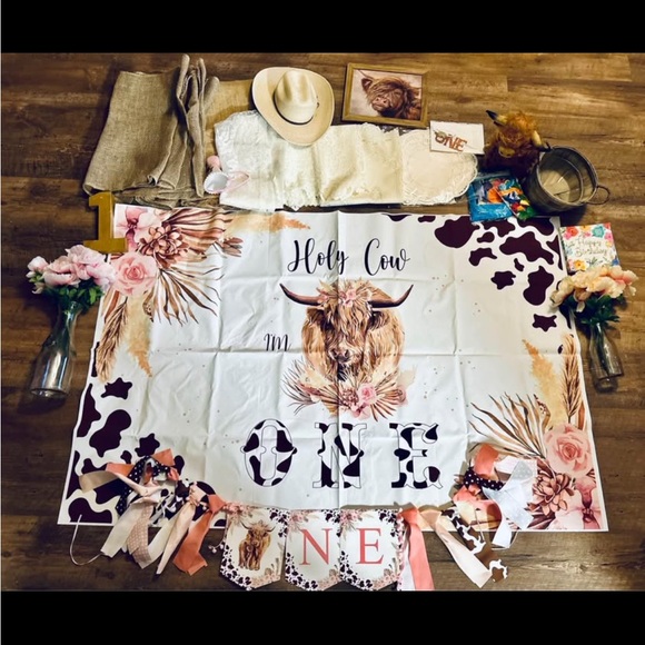 Other | Holy Cow Birthday Party Set | Poshmark